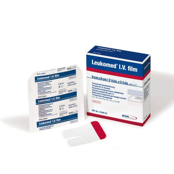 Leukomed IV Film — 6cm x 8cm | Pack of 50 | Sterile Transparent U-Cut ...