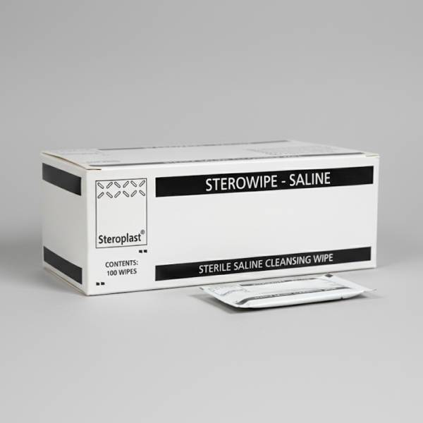 Steroplast Sterile Saline Cleansing Wipes – Pack of 100 – Individually ...
