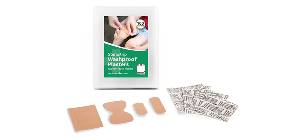 Sterostrip Washproof Hypoallergenic Fingertip Plasters – 5 Assorted ...